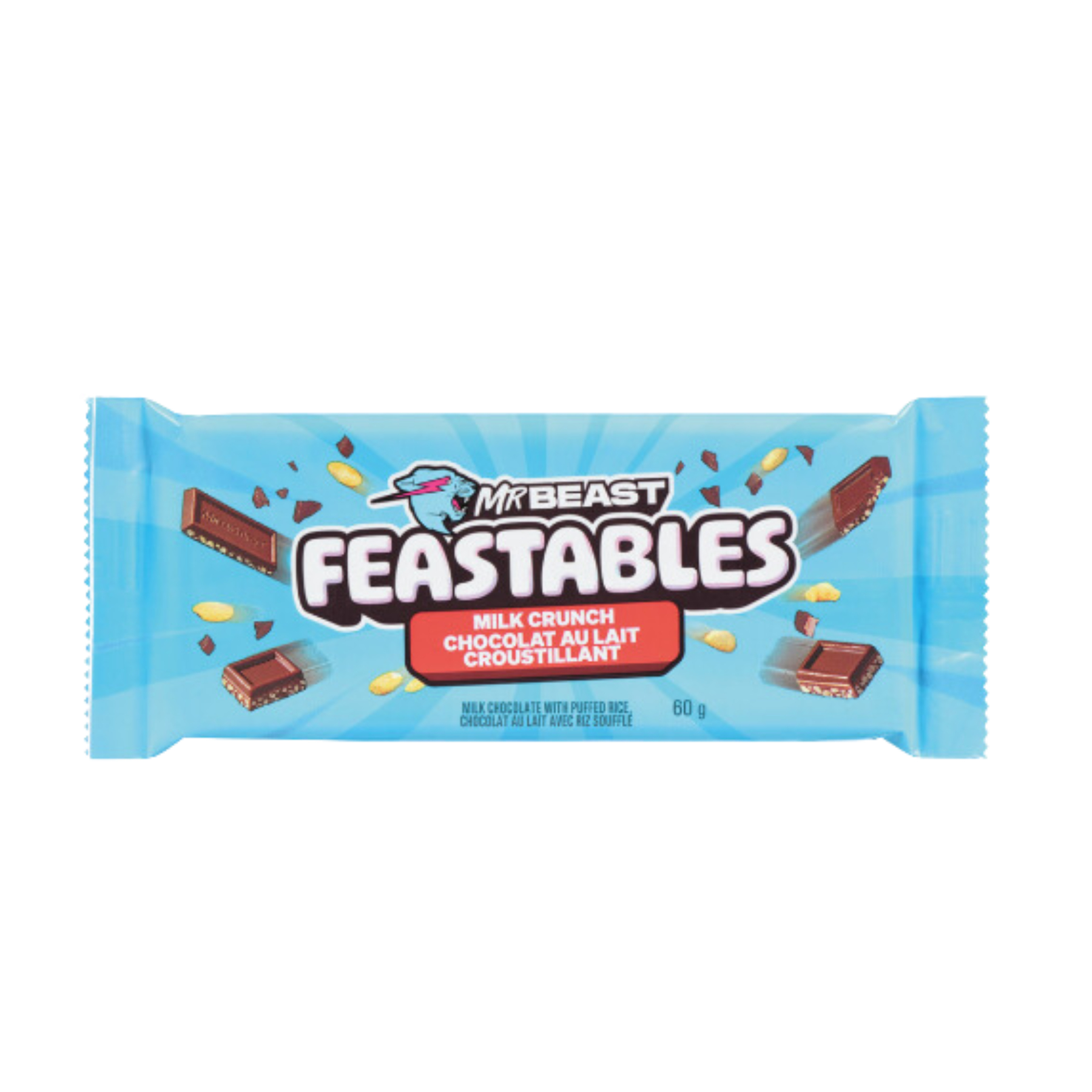 Feastables MrBeast Milk Crunch Chocolate - 60g | The Sweet Spot